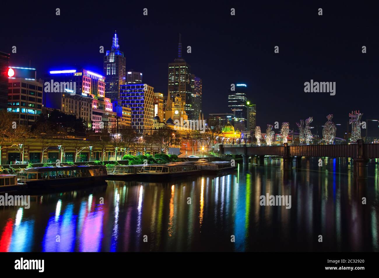 Melbourne nightscape hi-res stock photography and images - Alamy
