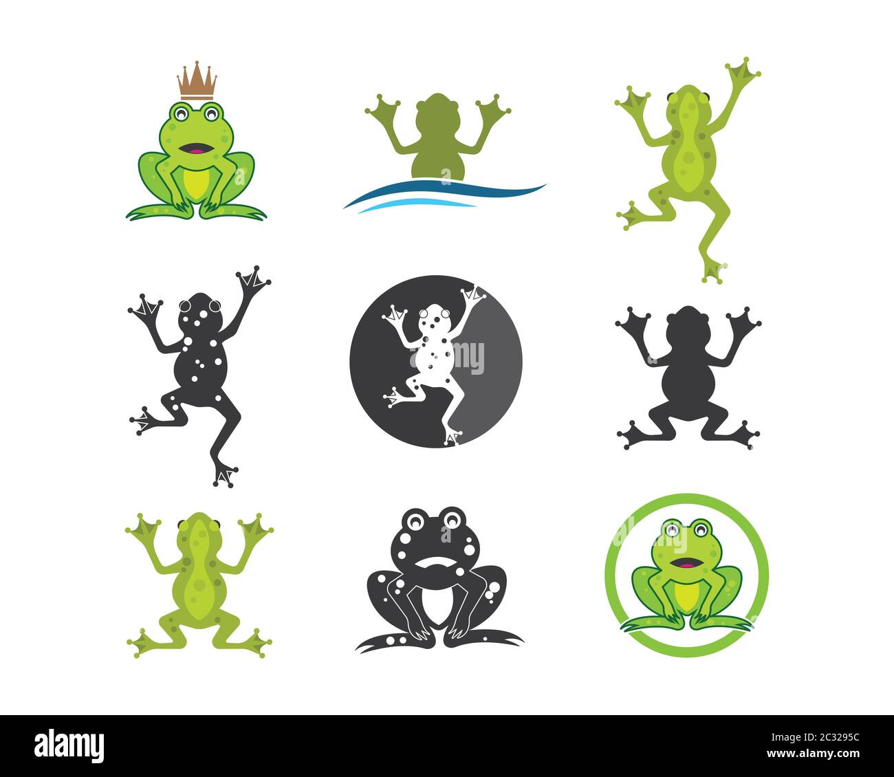 Frogs logo Cut Out Stock Images & Pictures - Alamy