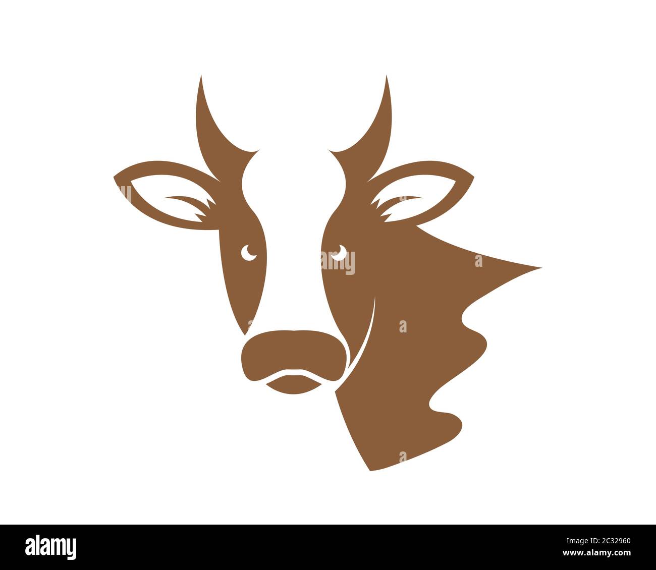 Dairy Cow Vector Logo Farm High Resolution Stock Photography and Images ...