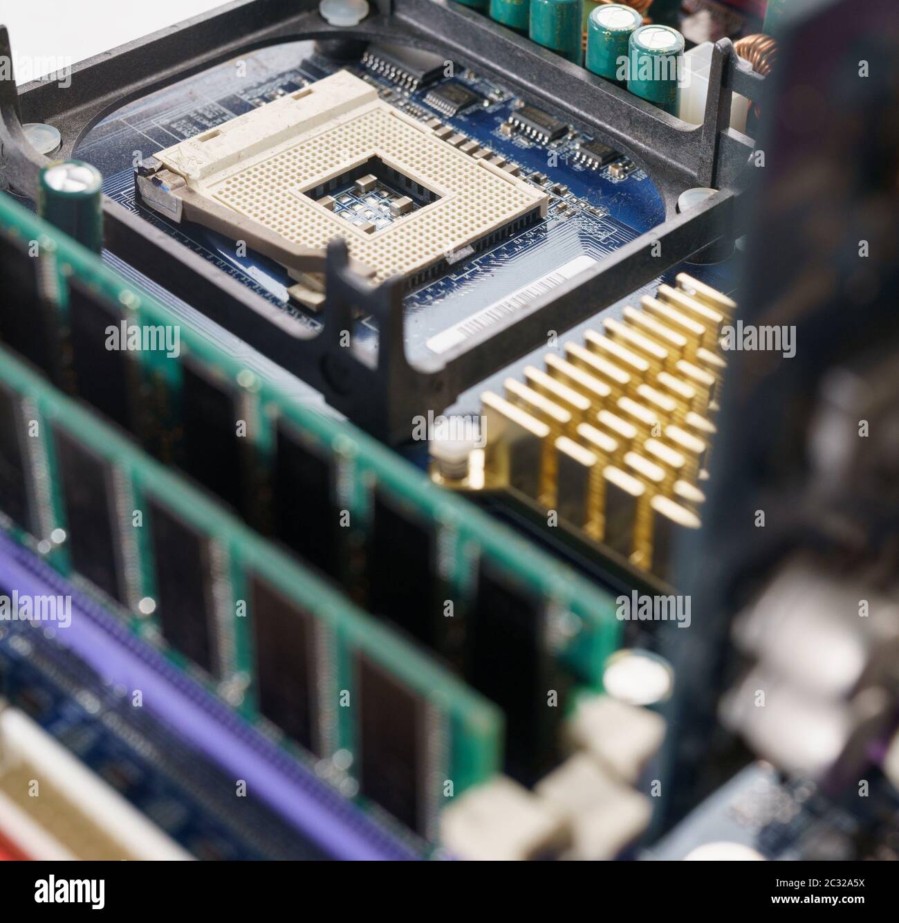 Processor into the motherboard socket Stock Photo - Alamy