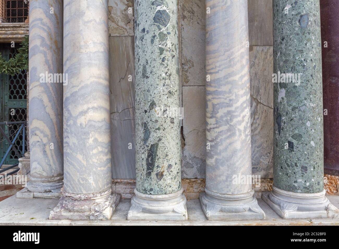 Marble Stone Columns Pillars in Venice Italy Stock Photo - Alamy