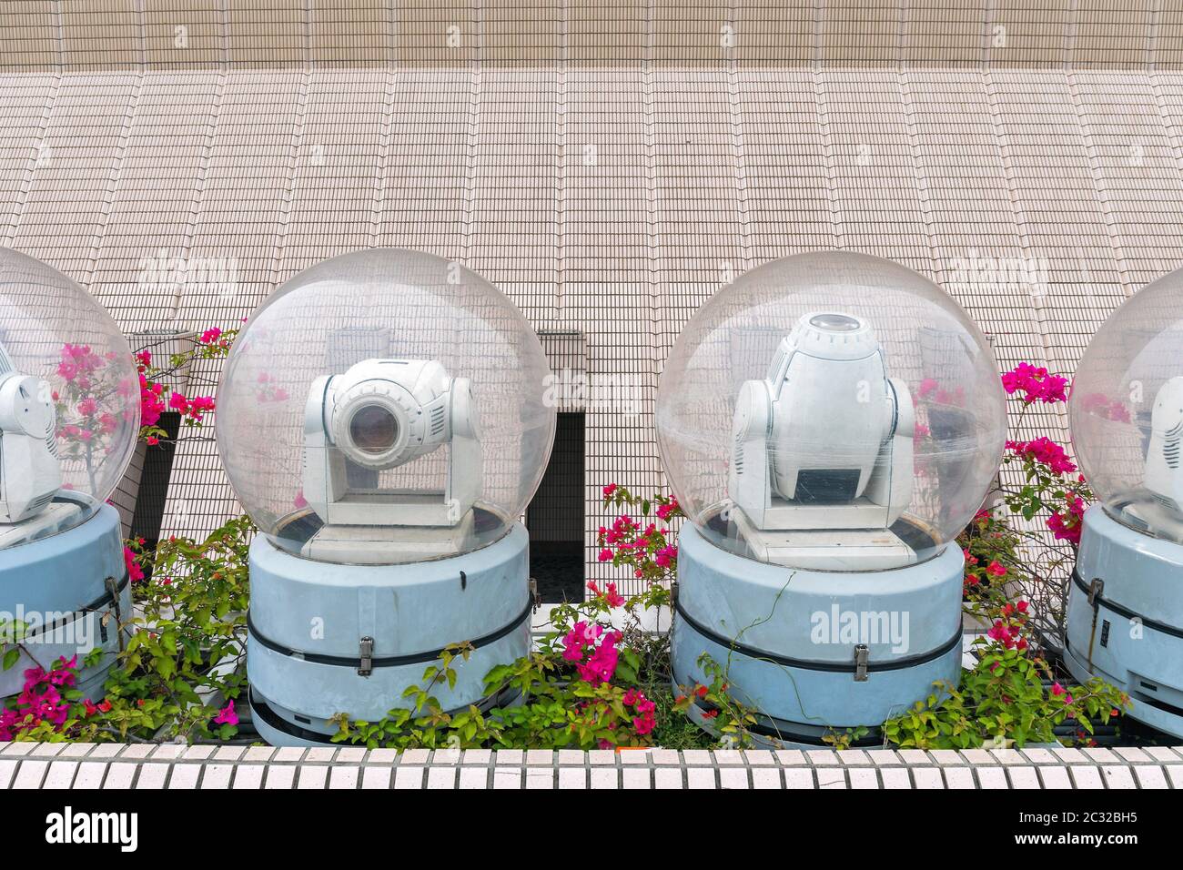 Laser Light Projector Dome For City Illumination Stock Photo - Alamy