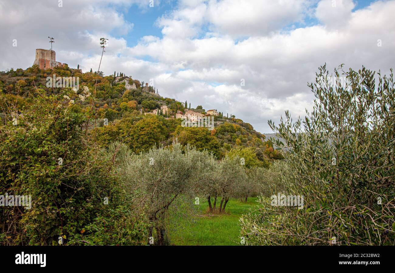 Tuscan Medieval town Rocca d'Orcia Tuscany Italy Picturesque Places ...