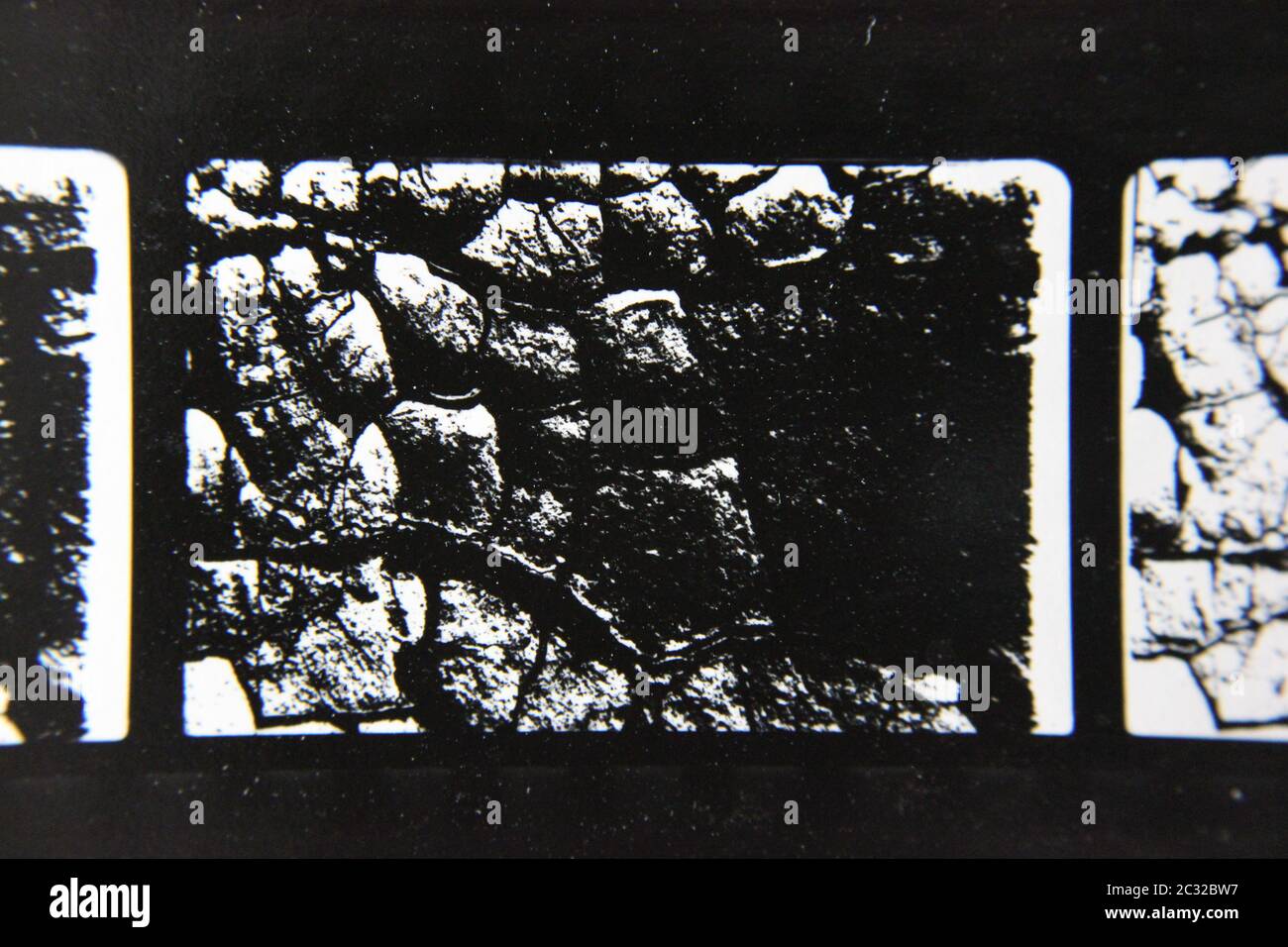 Fine 70s vintage contact print black and white extreme photography of ...