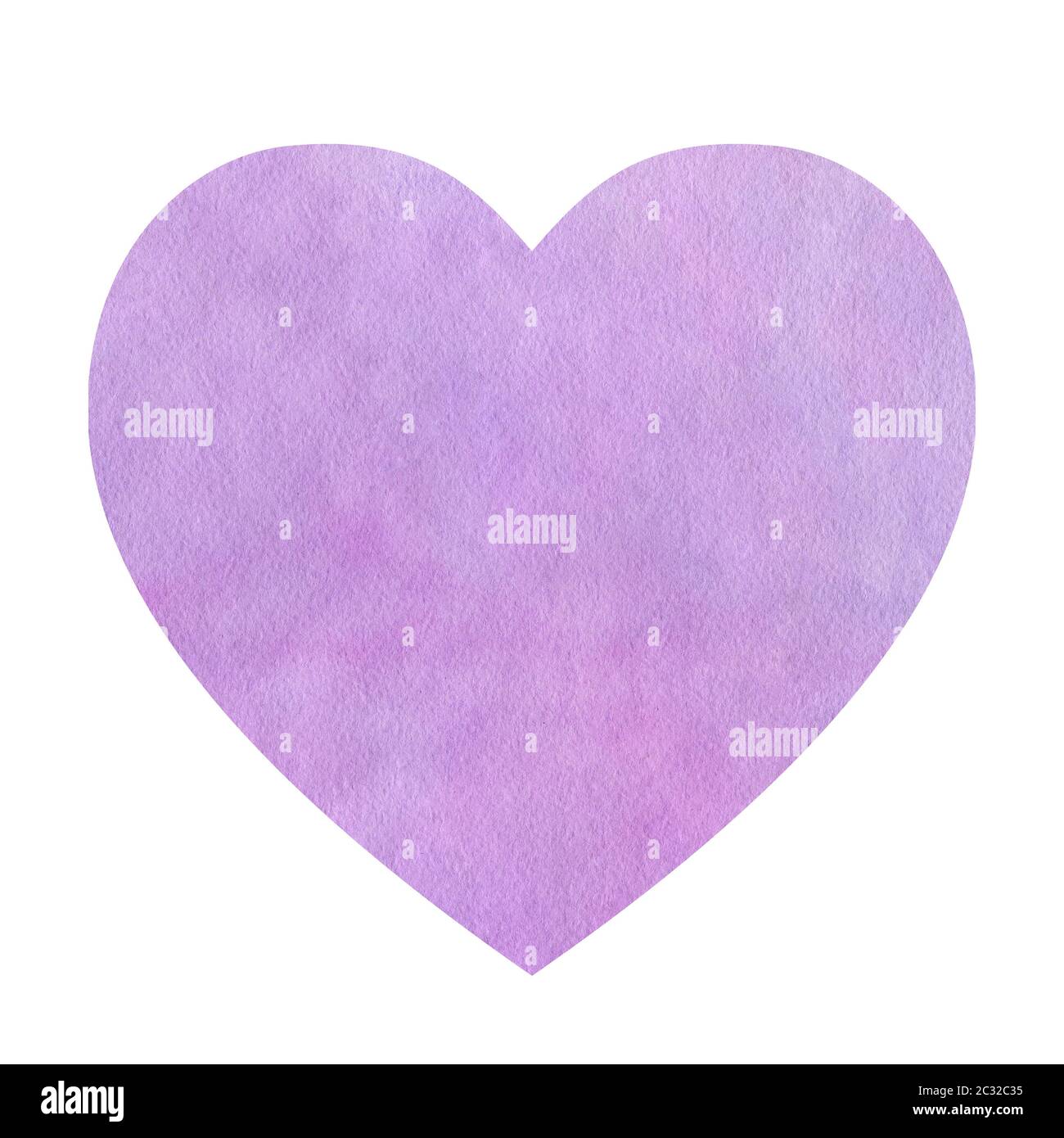 Heart shaped watercolor lilac pattern. Delicate spring purple ...