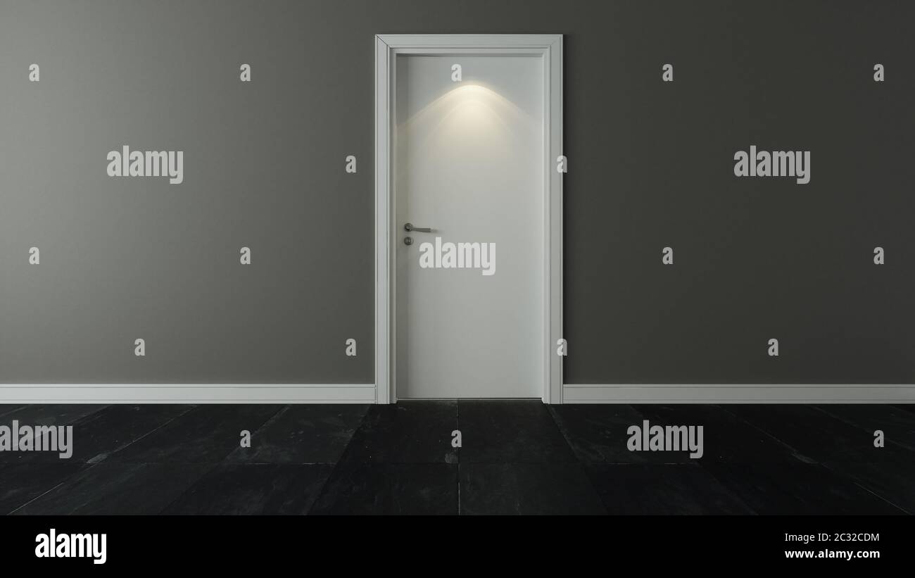 Light under door hi-res stock photography and images - Alamy