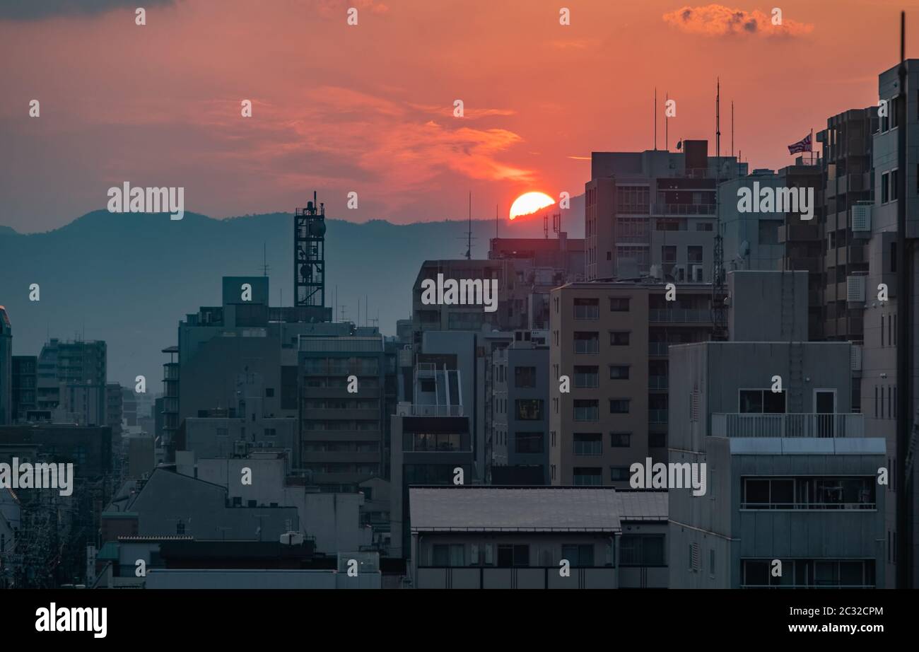 Sunset in kyoto hi-res stock photography and images - Alamy