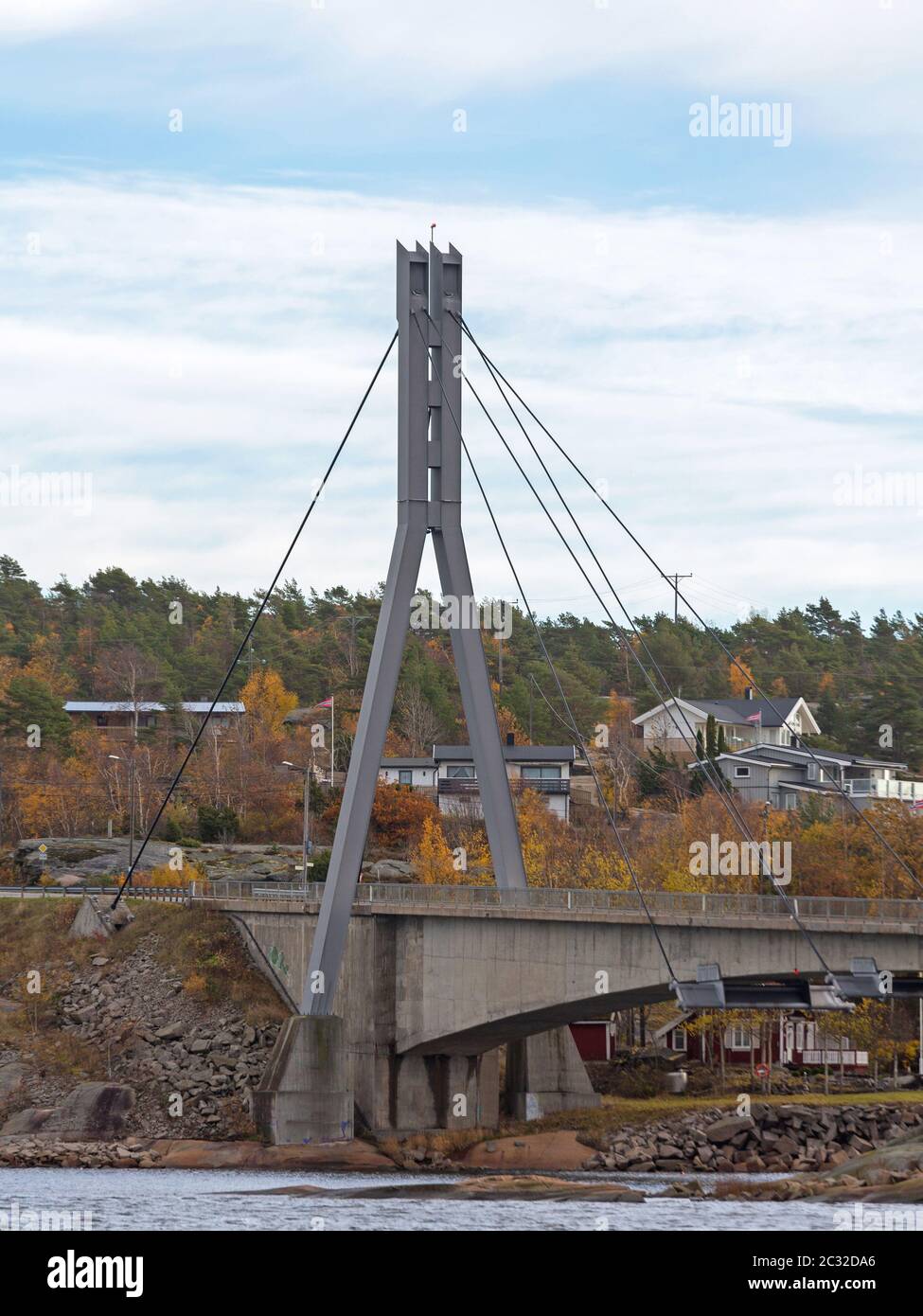 Hvalerporten Bridge Pillar to Hvaler Island Norway Stock Photo - Alamy