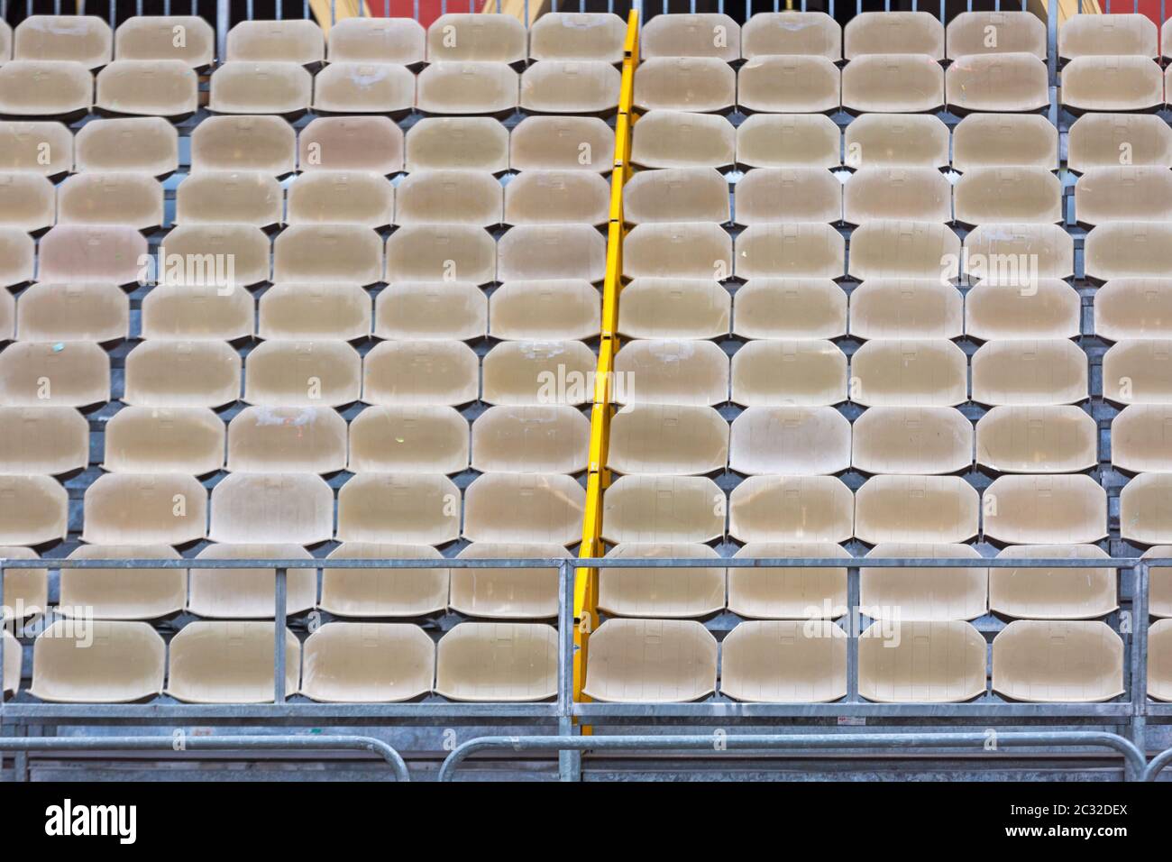 Empty Spectator Seats at Outdoor Venue Stands Stock Photo - Alamy