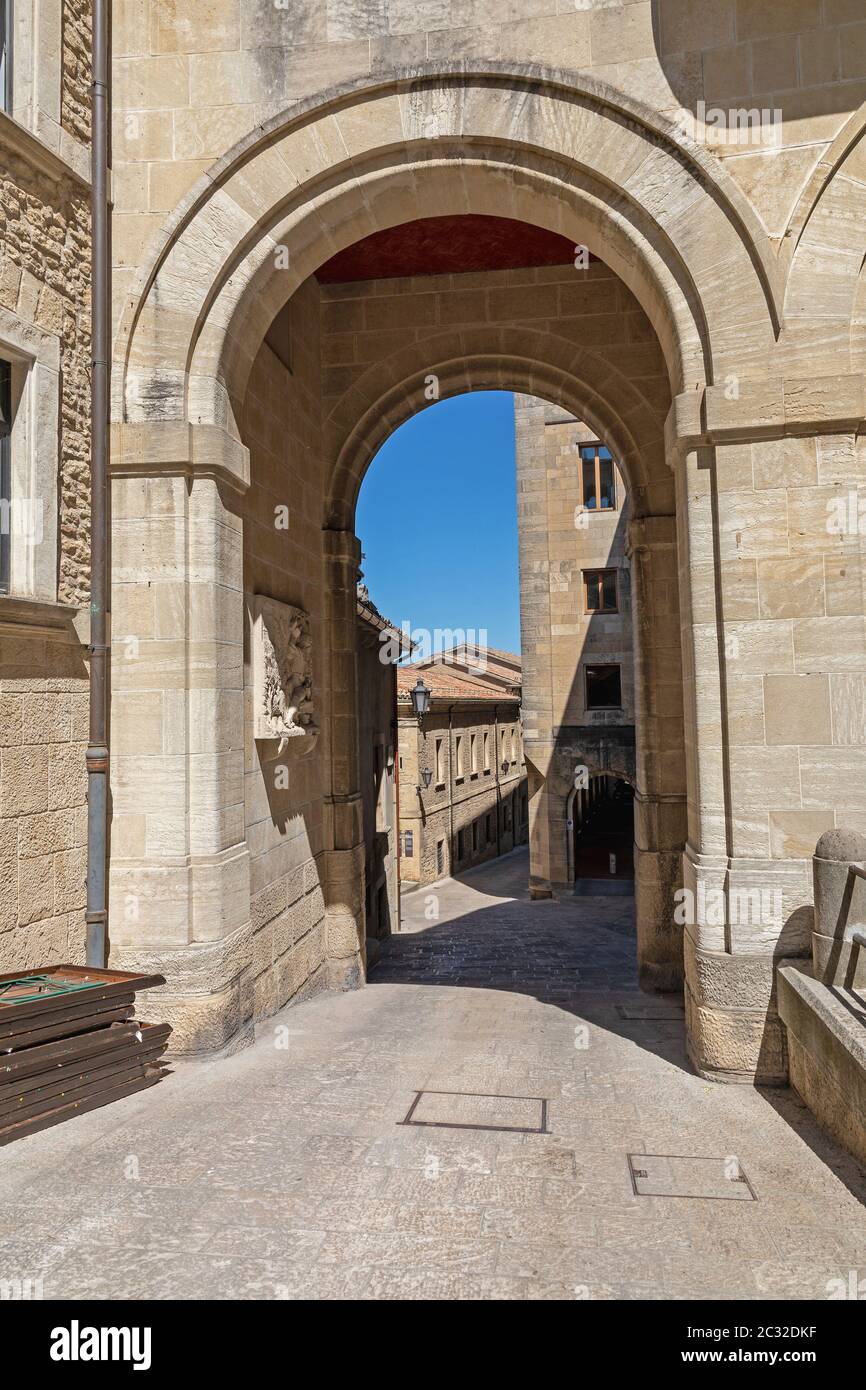 Stone Arch Access Gate in San Marino Stock Photo - Alamy