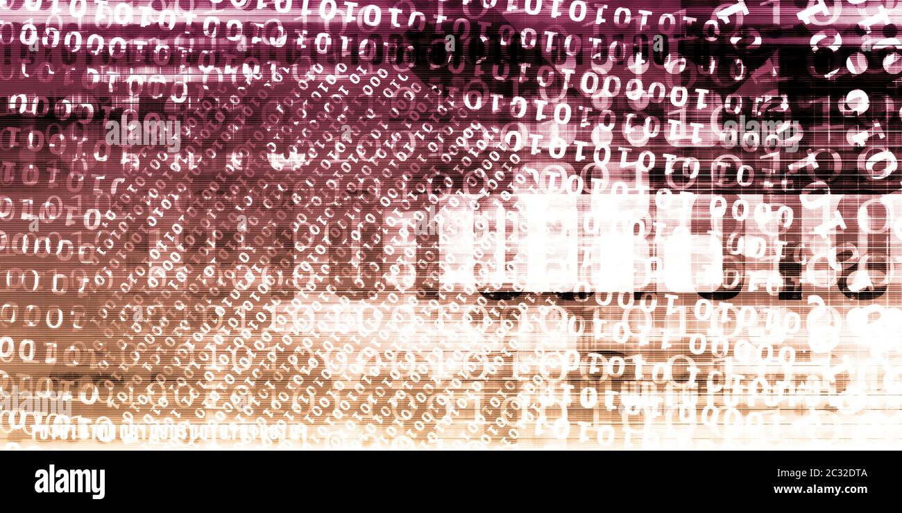 Science Technology Background as a Digital Binary Concept Stock Photo ...