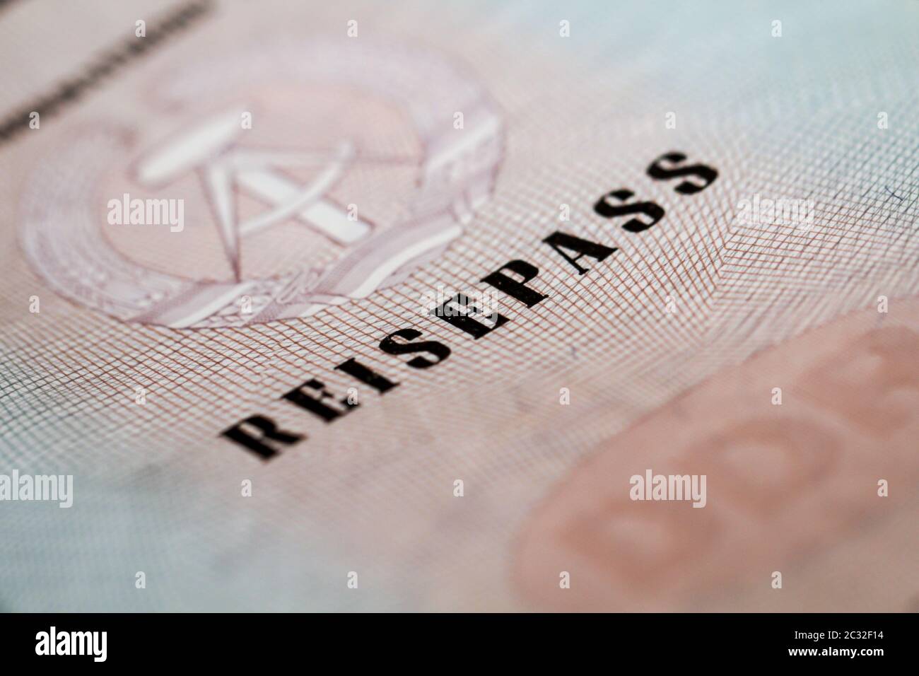 former passport of the GDR, passport, travel documents Stock Photo - Alamy