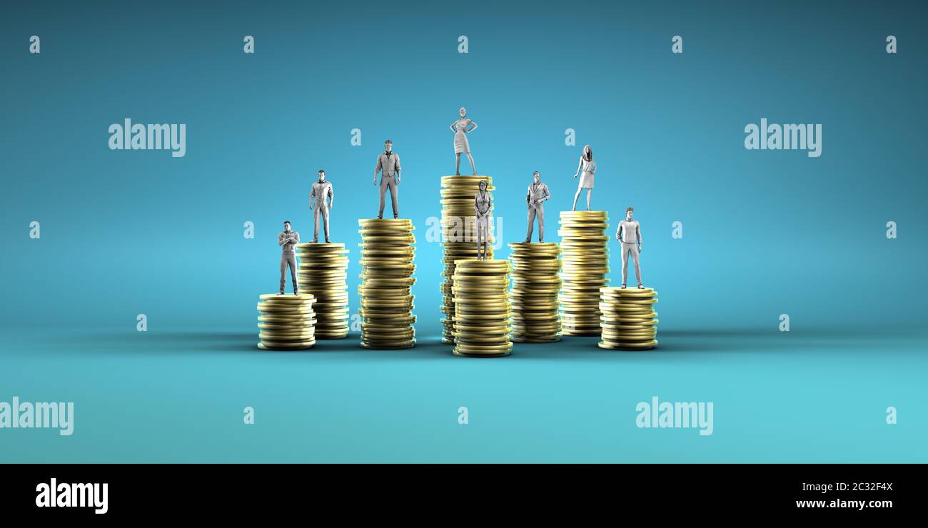 Workplace Diversity with Equal Opportunity for Promotion Stock Photo ...