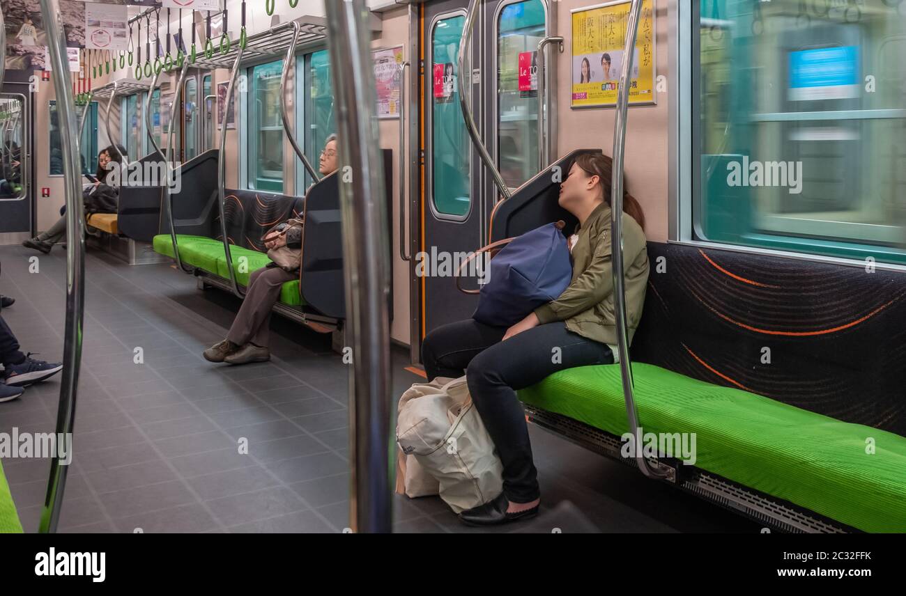 Commuter train in Kyoto, Japan Stock Photo - Alamy