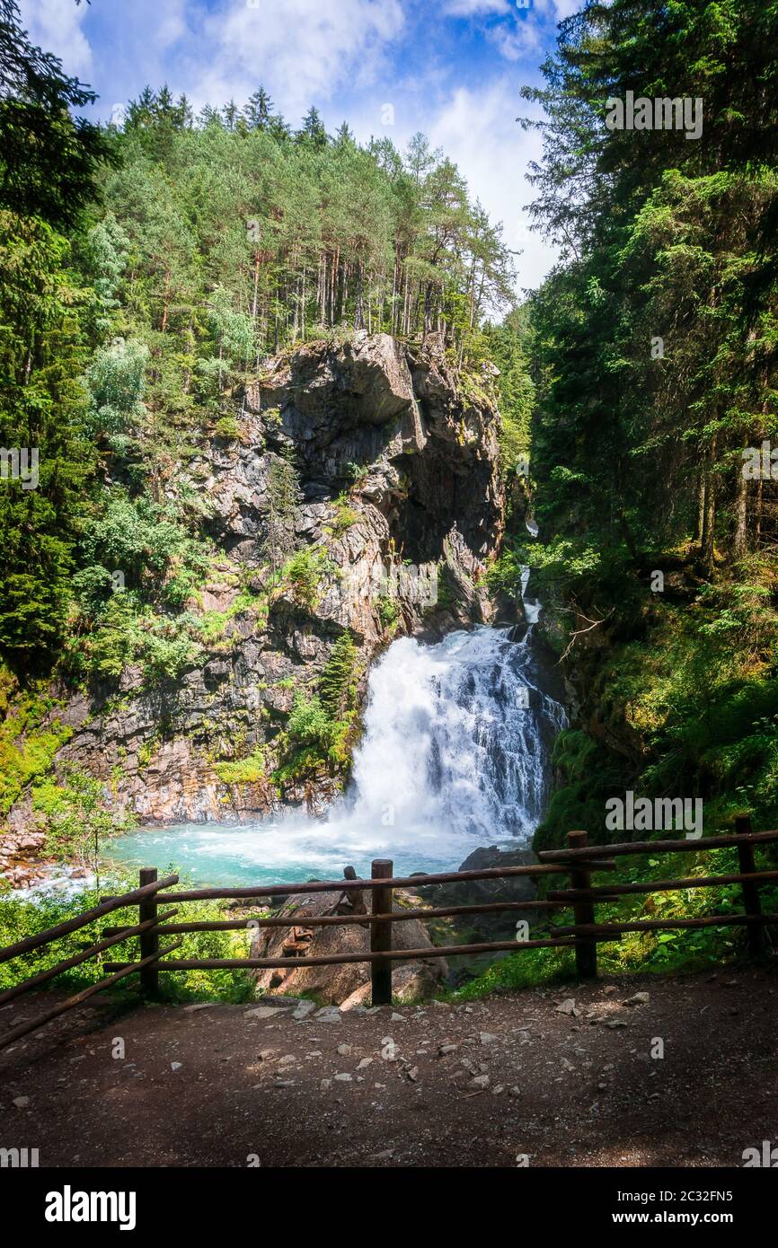 Reinbach Waterfalls South Tyrol Stock Photo - Alamy