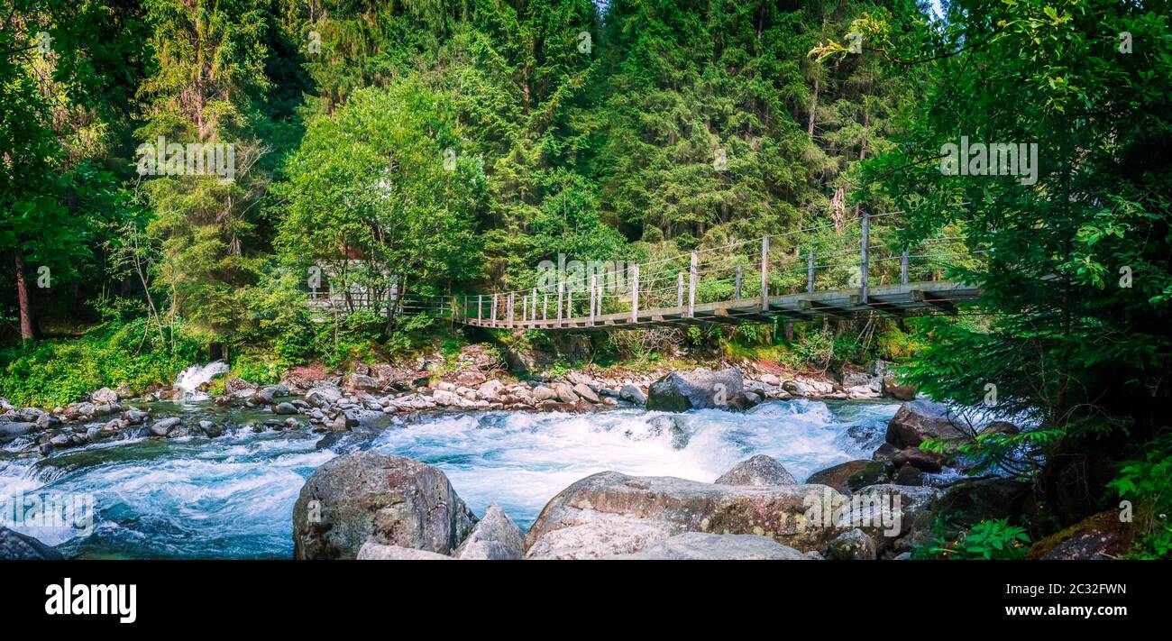Reinbach Waterfalls South Tyrol Stock Photo - Alamy