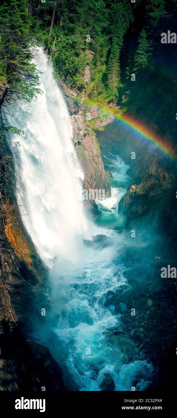 Reinbach Waterfalls South Tyrol Stock Photo - Alamy