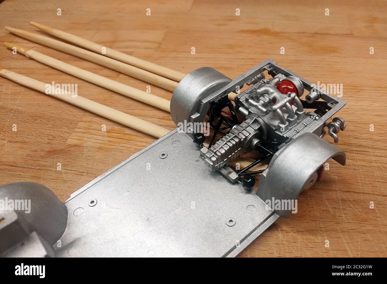 Modeling. Build a scale model of the car. The engine, gearbox and ...