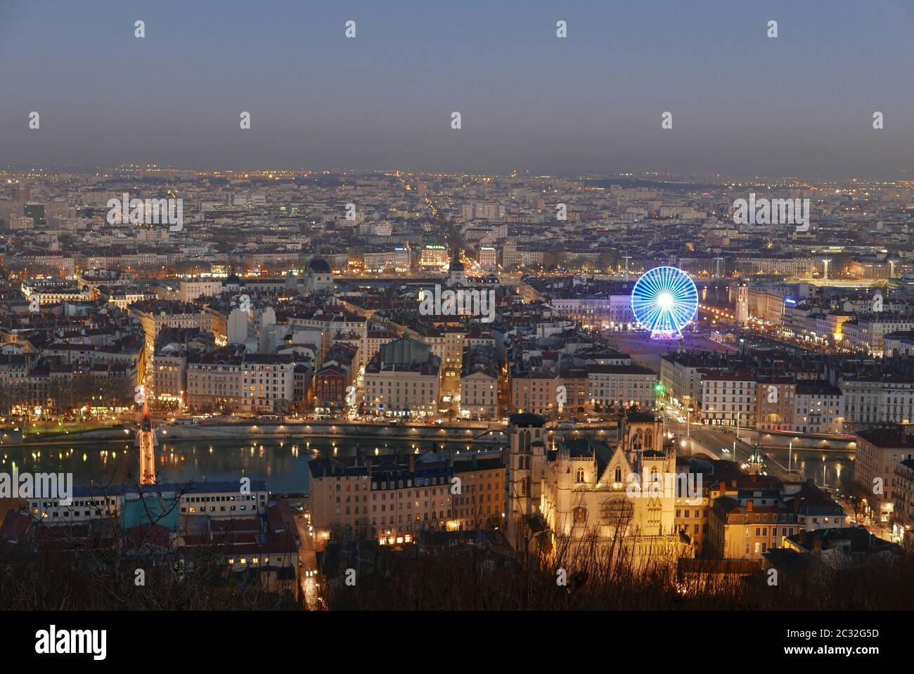 Tourism in the city of lyon, rhone alpes region in france Stock Photo ...