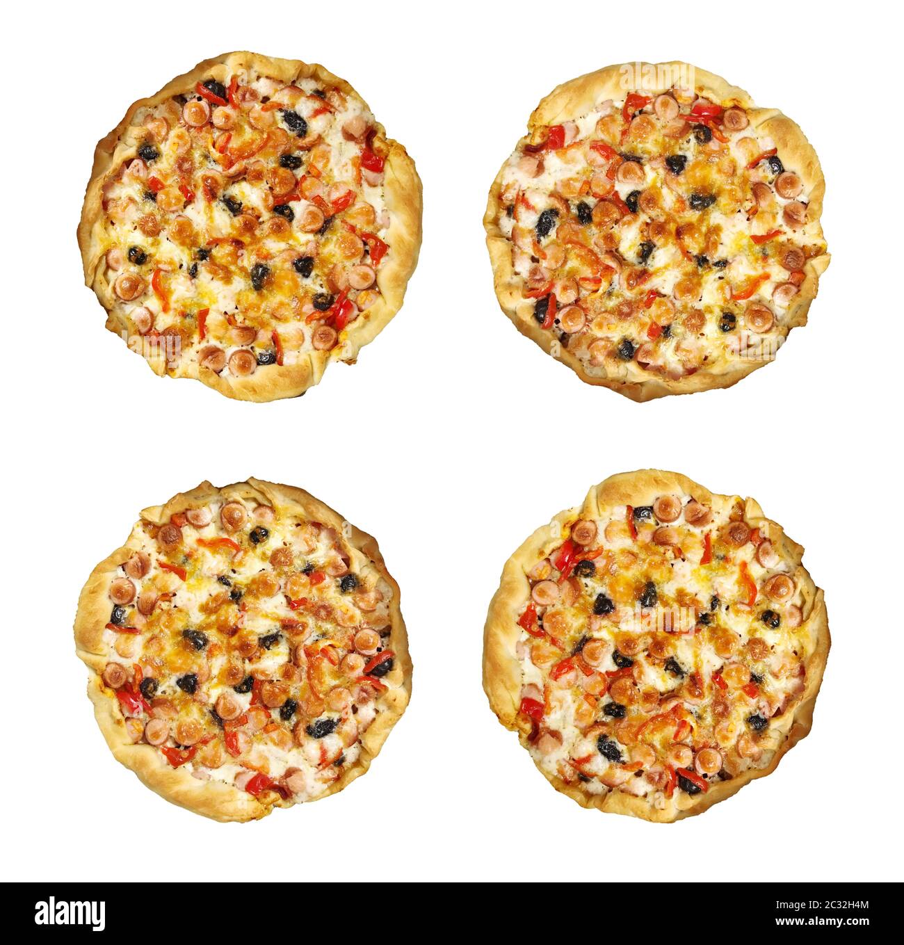 Four pizzas hi-res stock photography and images - Alamy