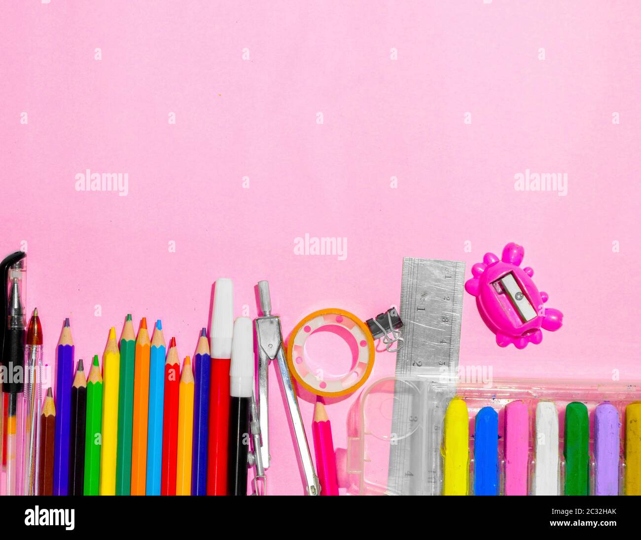 preparing learning equipment to go back to school Stock Photo - Alamy