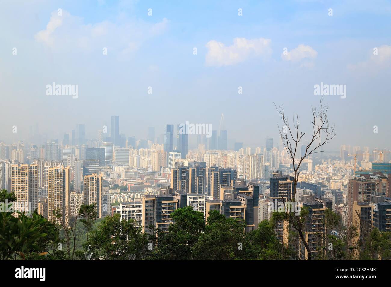 Shenzhen china city aerial view hi-res stock photography and images - Alamy