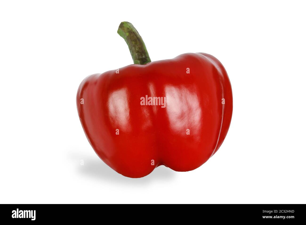 Sweet red paprika isolated on white background Stock Photo - Alamy