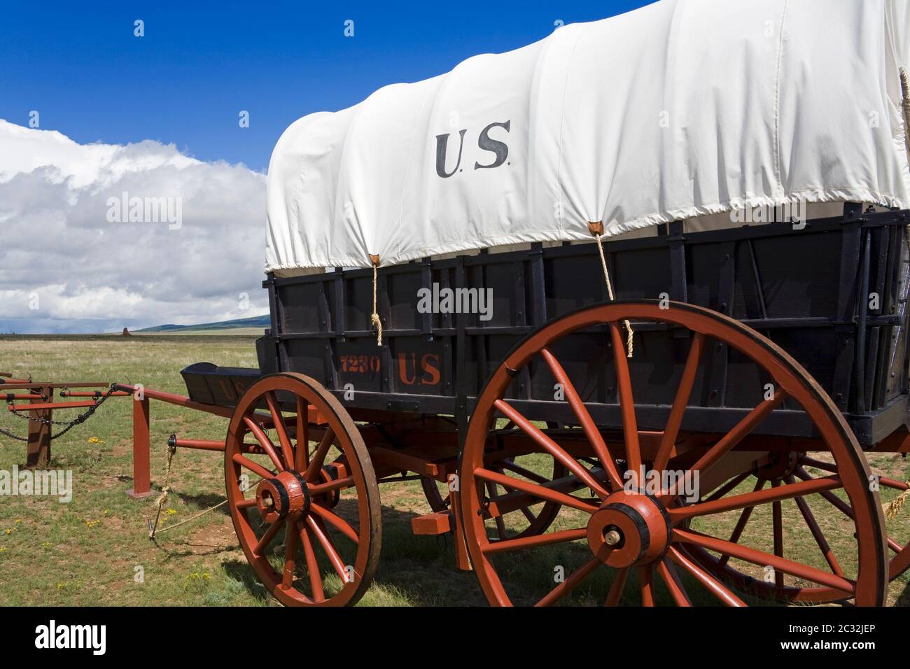 Wagon in Fort Union National Monument,Las Vegas,New Mexico,USA Stock ...