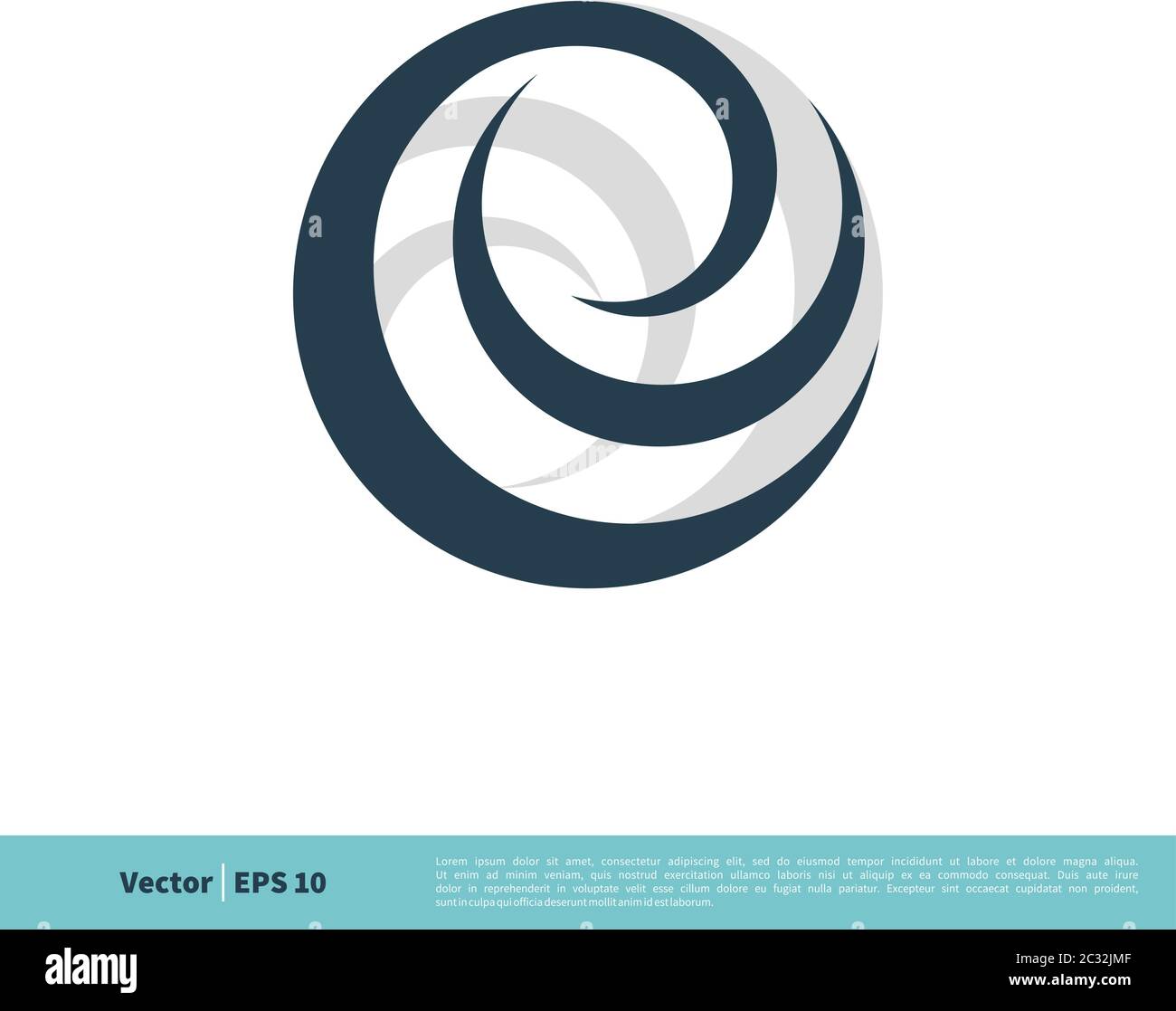 Circle Swoosh Sphere Icon Vector Logo Template Illustration Design ...