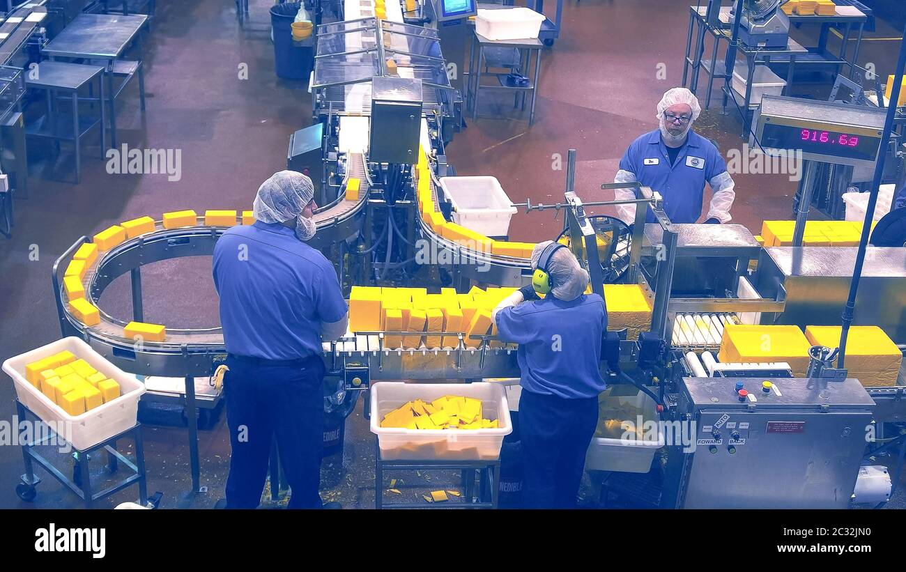 Industrial cheese blocks hi-res stock photography and images - Alamy