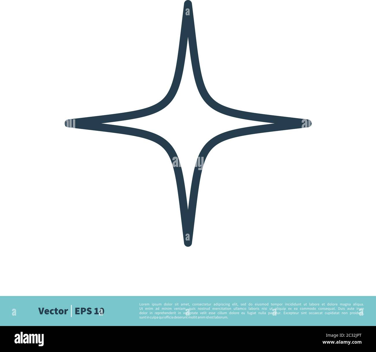 Four Star Icon Vector Logo Template Illustration Design. Vector EPS 10 ...