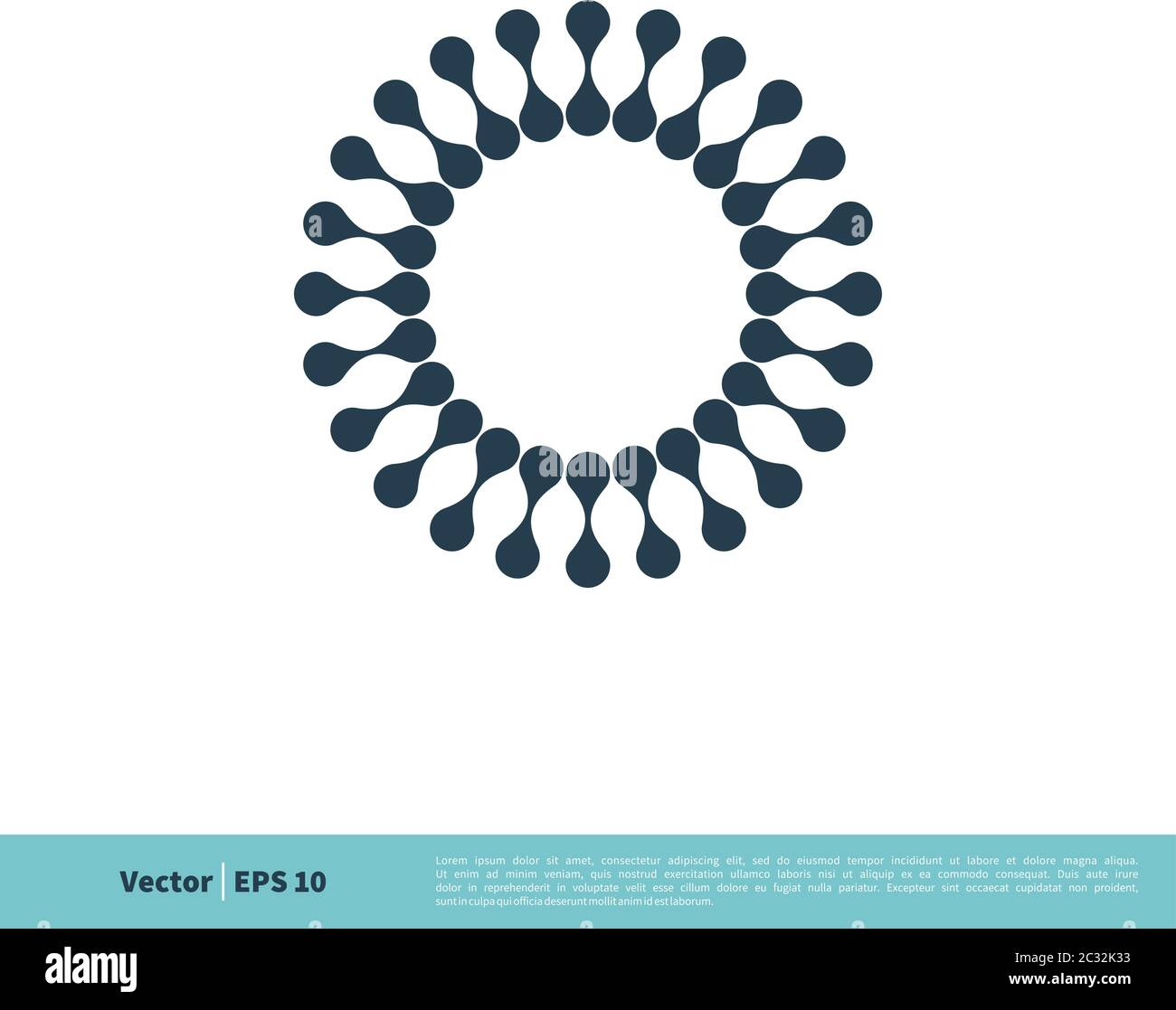 Ornamental Dots Flower Icon Vector Logo Template Illustration Design ...