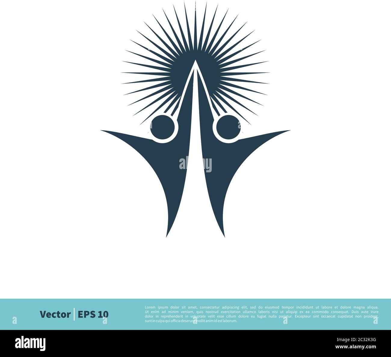 Human Sporty Figure Icon Vector Logo Template Illustration Design ...