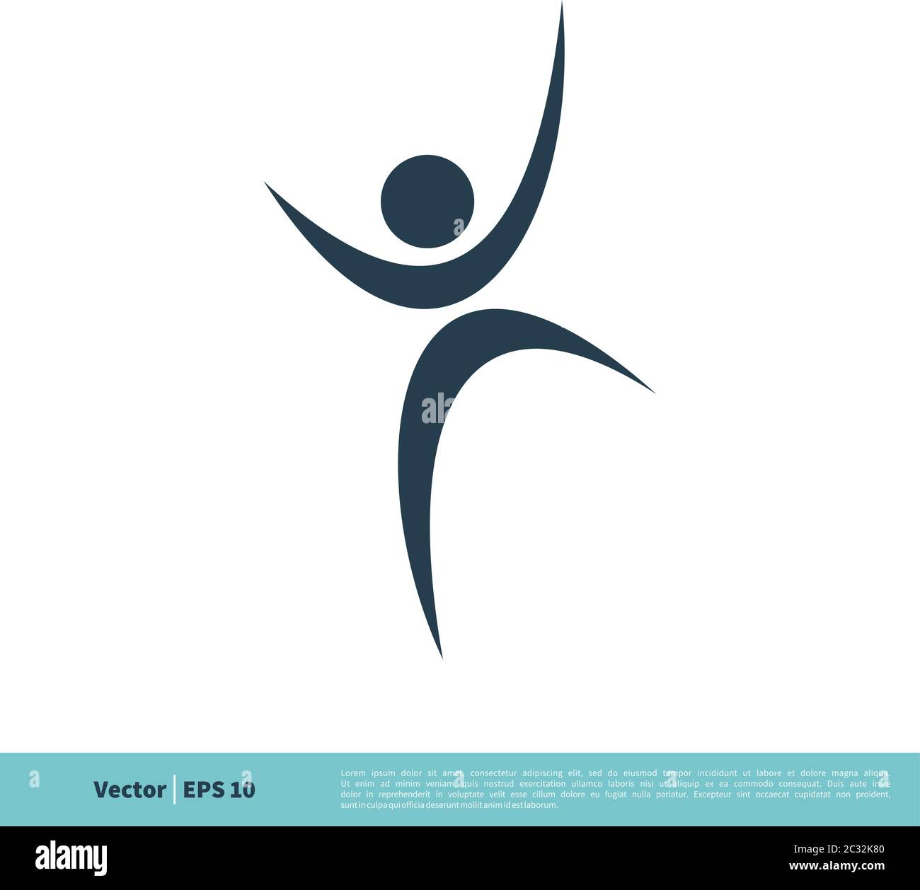 Swoosh Human Shape, Human Figure Icon Vector Logo Template Illustration ...