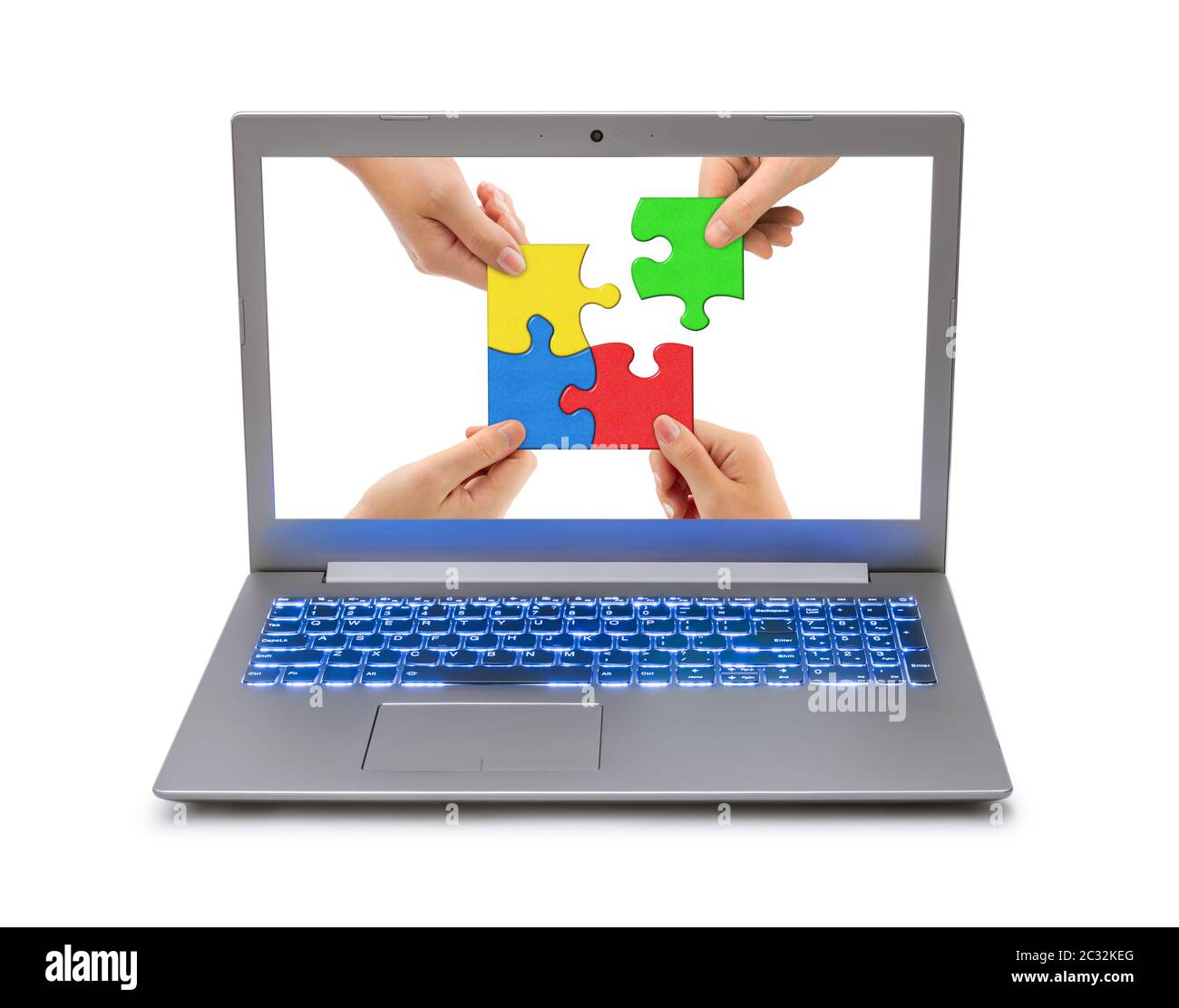 Hands computer hi-res stock photography and images - Alamy