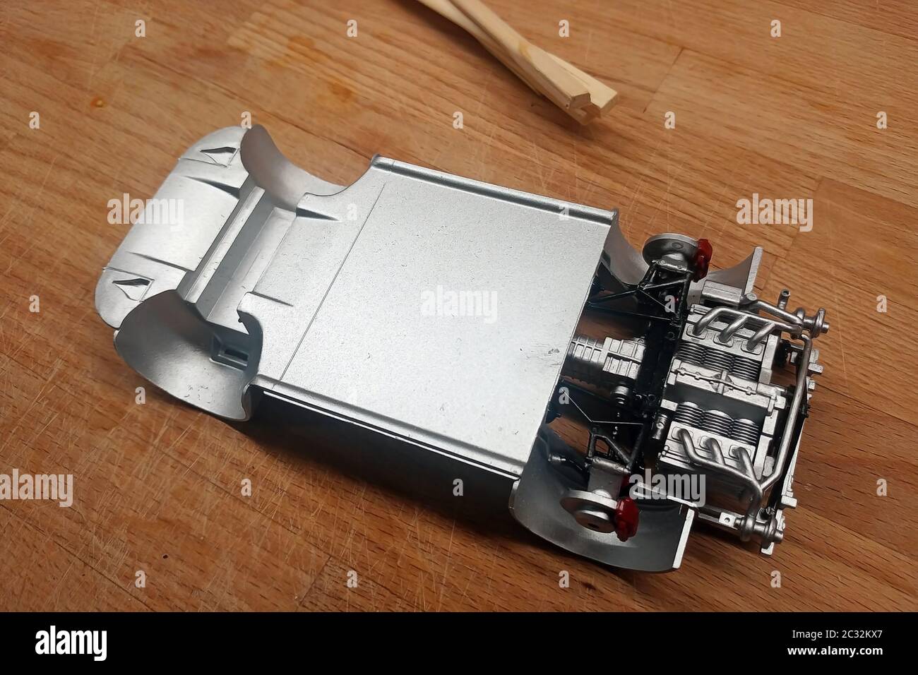 Build a scale model of the car. Modeling. The engine, gearbox and ...