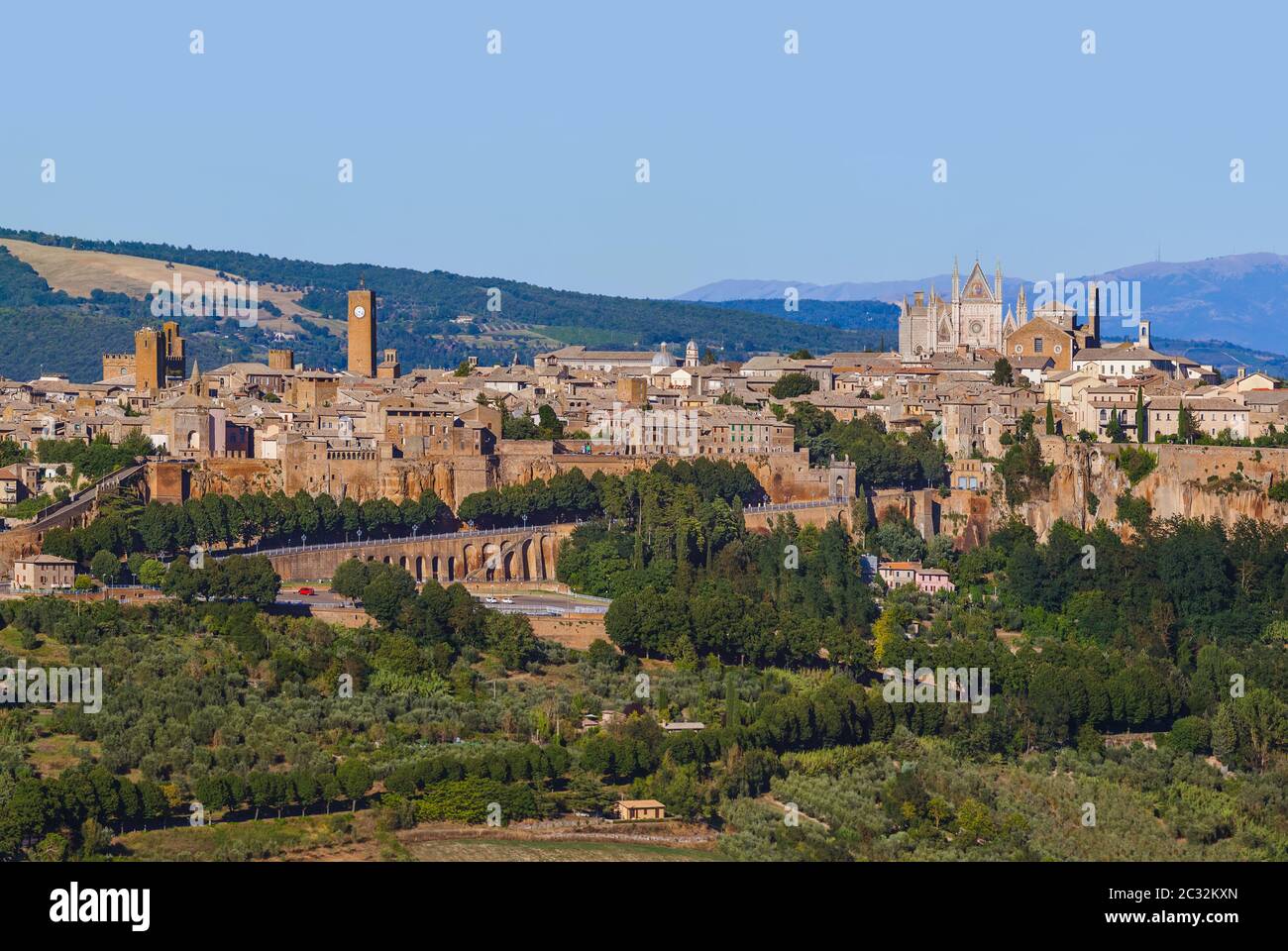 Duomo of orvieto aerial hi-res stock photography and images - Alamy