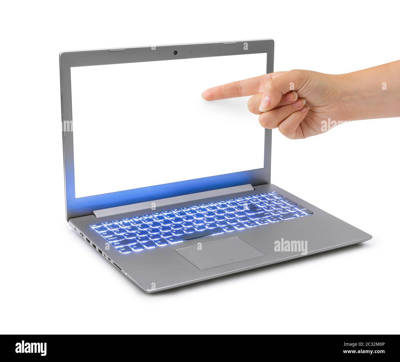 Pointing with open hand hi-res stock photography and images - Alamy