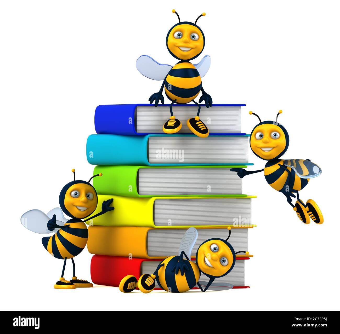 Bee reading book Cut Out Stock Images & Pictures - Alamy