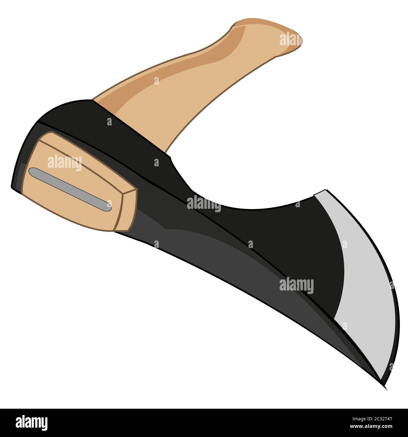 Vector illustration of the cartoon of the small axe of the carpenter ...