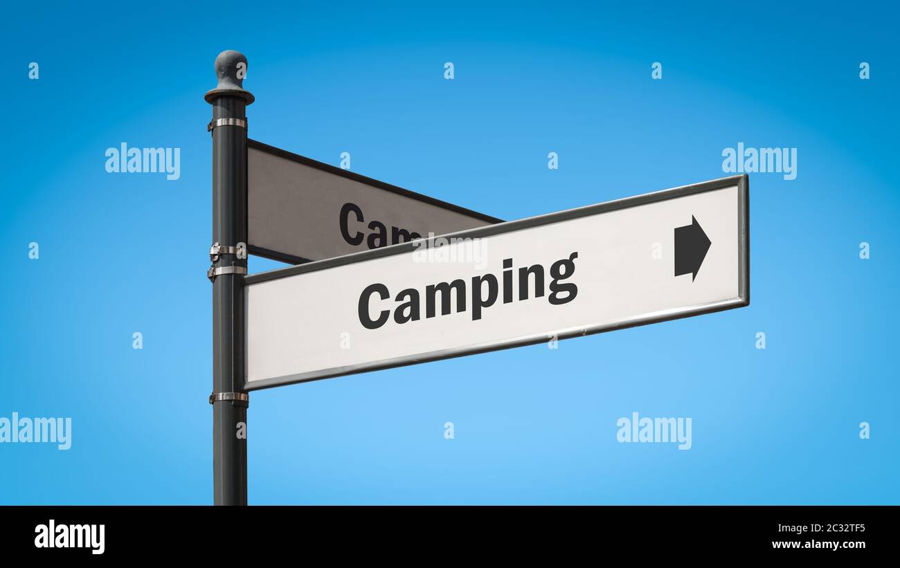 Road Sign Camping Caravan Site High Resolution Stock Photography and ...