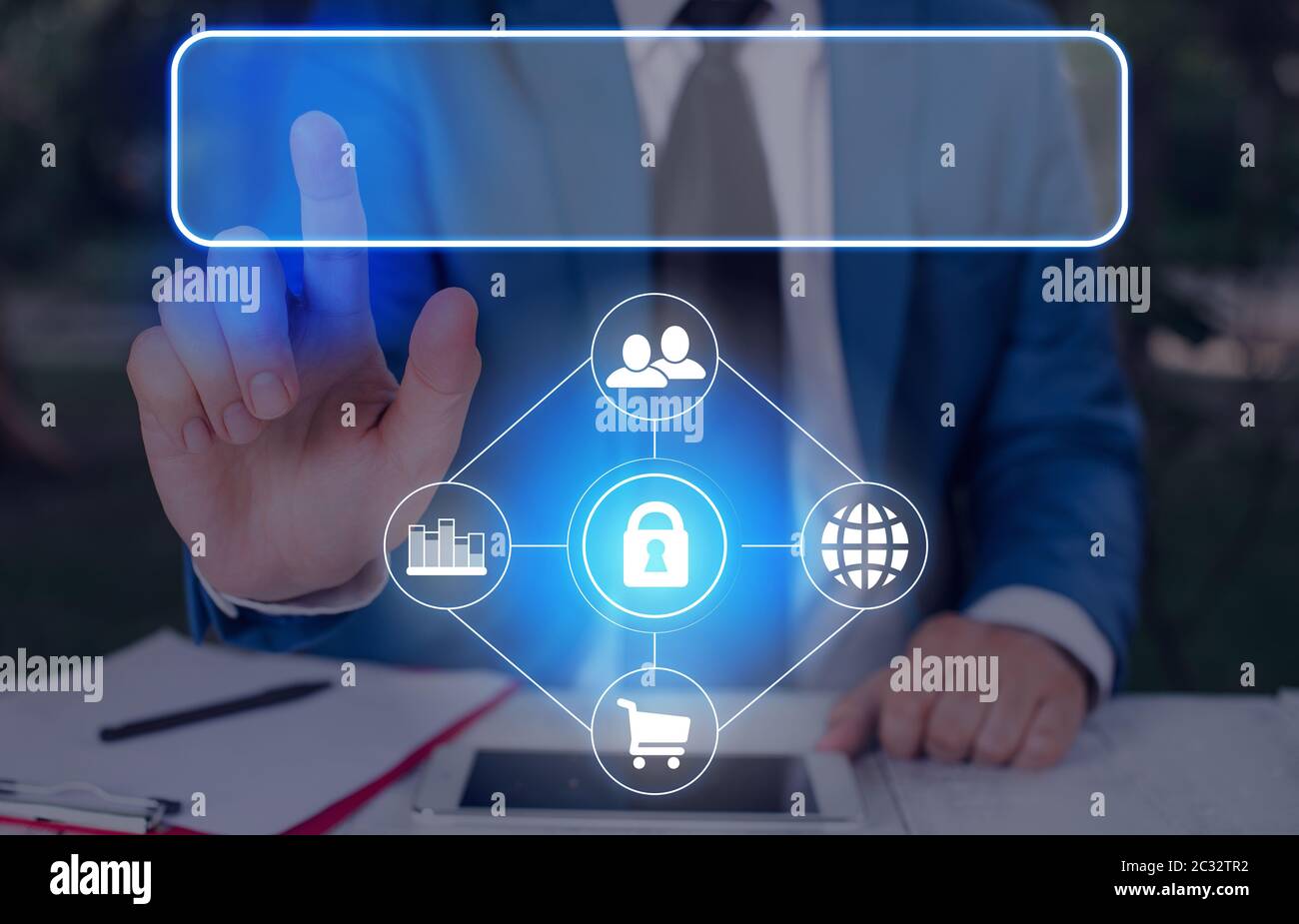 Information Digital Technology Network Connection Infographic Elements ...