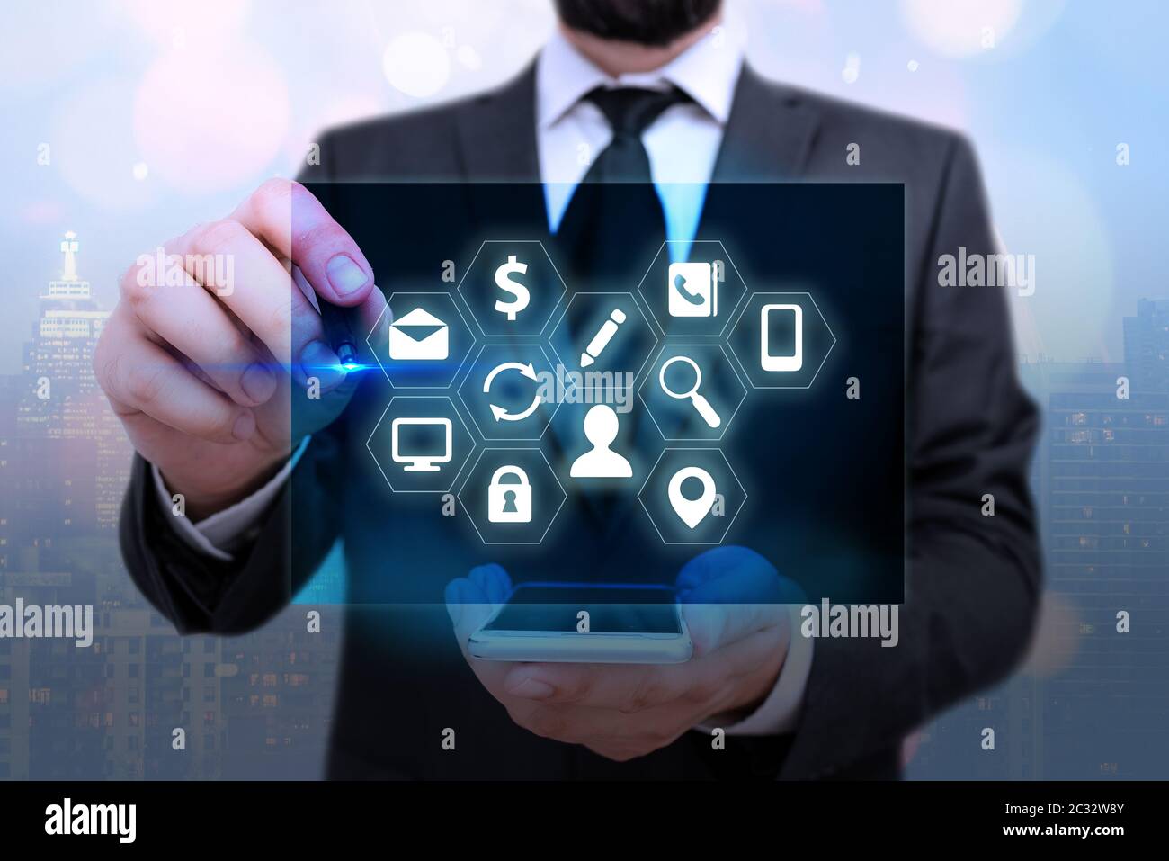 Information Digital Technology Network Connection Infographic Elements ...