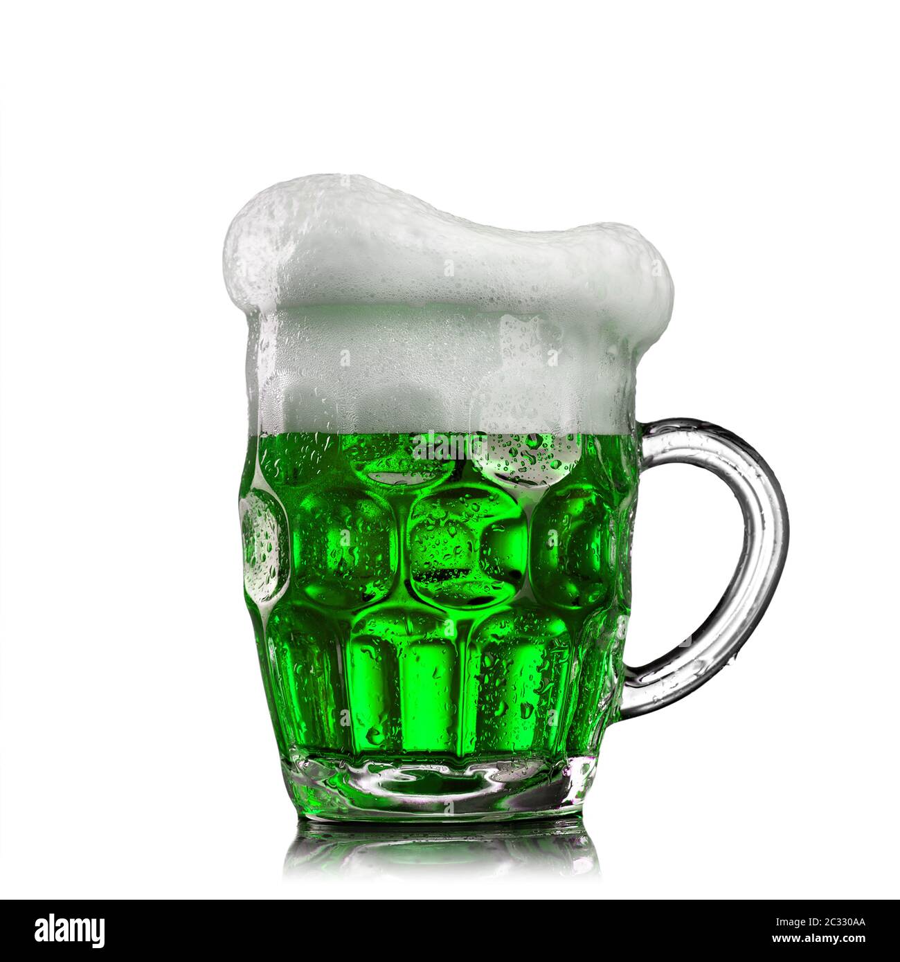 Natural organic green beer in the glass Stock Photo - Alamy