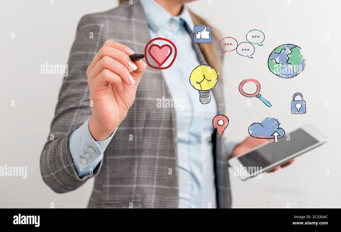 Free Sketch Of Digital Technology Information With Infographic Element ...