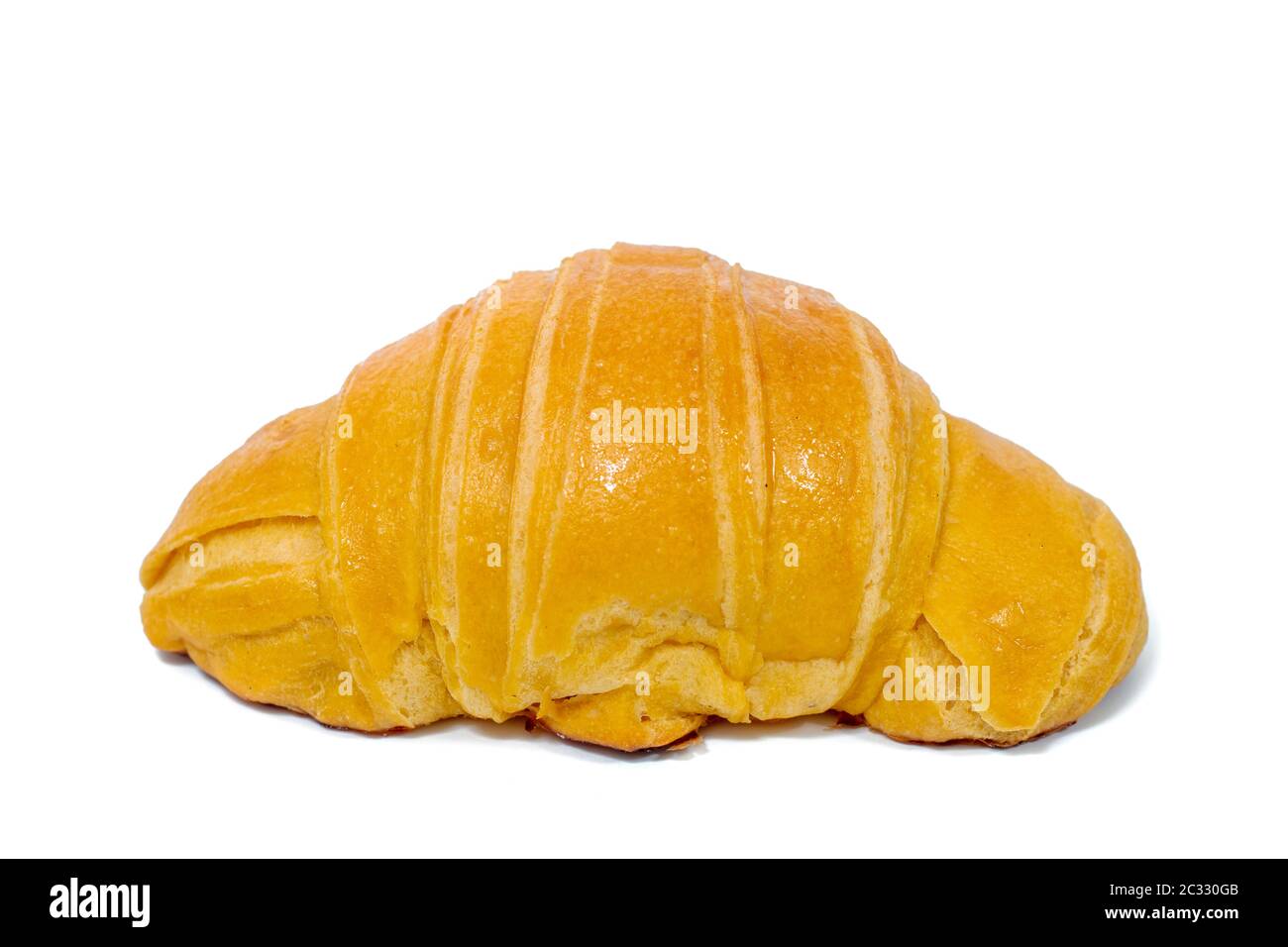Classic croissant bun isolated on a white background Stock Photo - Alamy