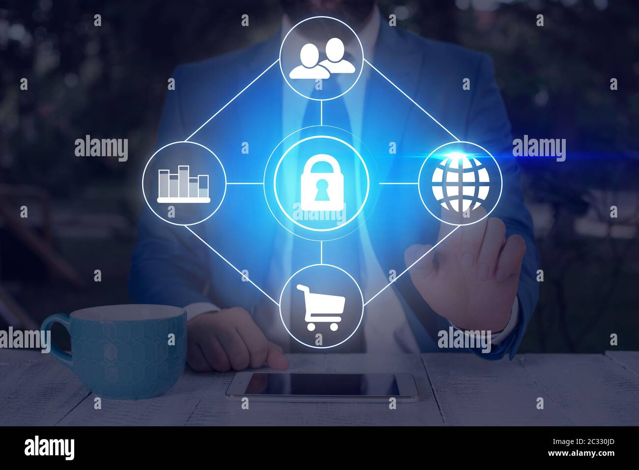 Information Digital Technology Network Connection Infographic Elements ...