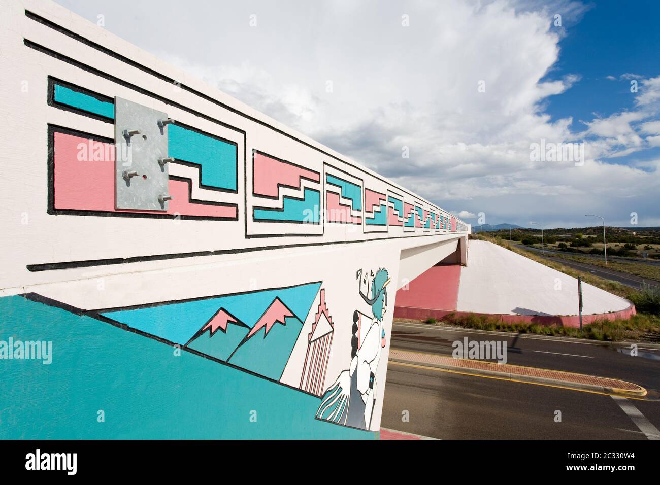 Road bridge on the Tesuque Pueblo,New Mexico,USA Stock Photo - Alamy