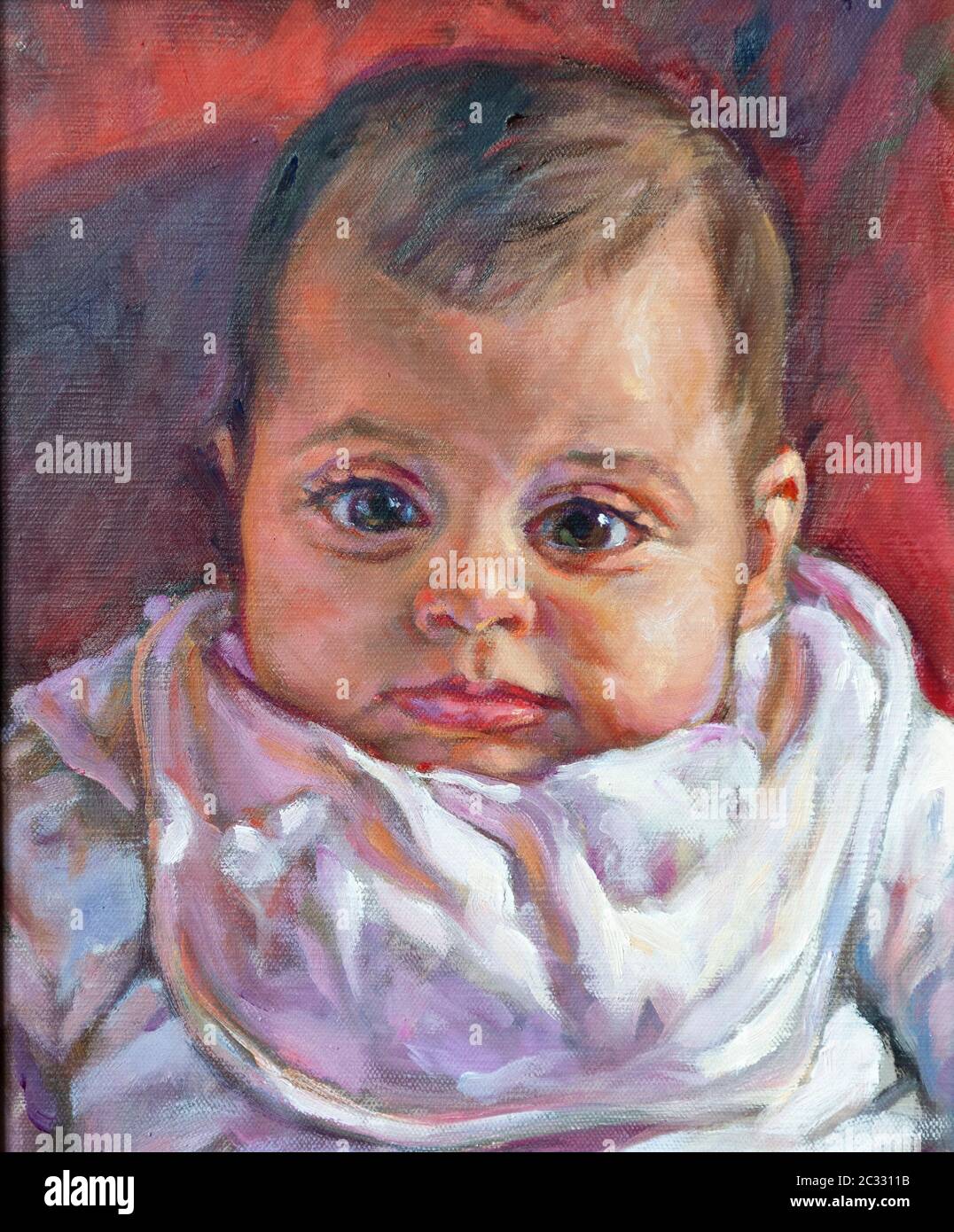 painting of a new born baby Stock Photo - Alamy