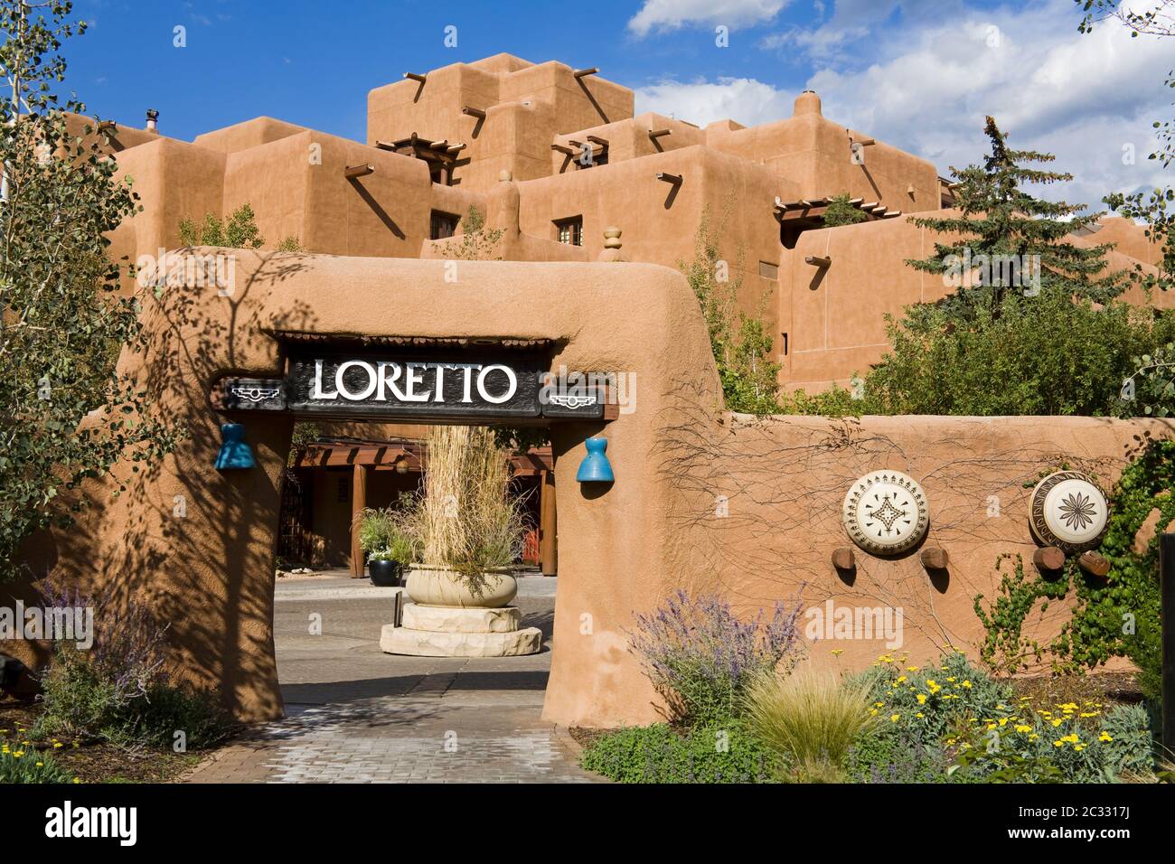 Loretto Inn in Santa Fe,New Mexico,USA Stock Photo - Alamy
